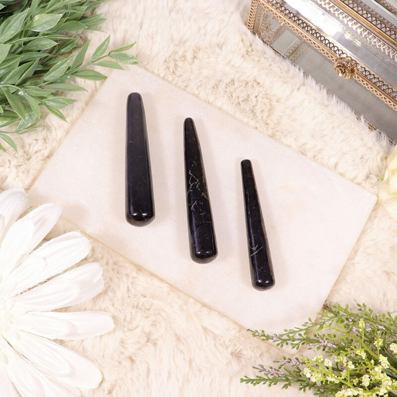 Shungite Massage Wand - Gemstone Wands - Nature's Artifacts
