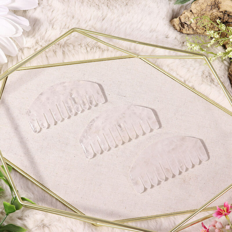 Clear Quartz Crystal Energy Comb (Small) - Crystal Combs - Nature's ...