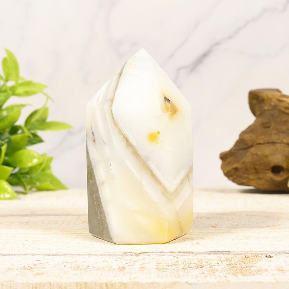 Opal Agate Polished Tower - Opal Agate Point - Nature's Artifacts