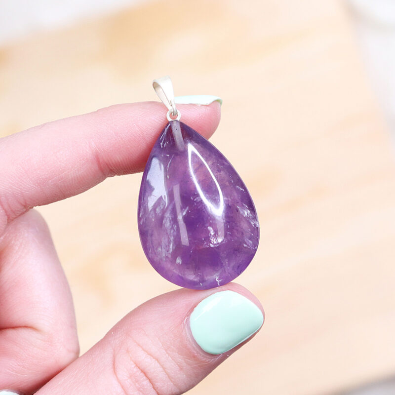 Amethyst Teardrop Pendants - Nature's Artifacts