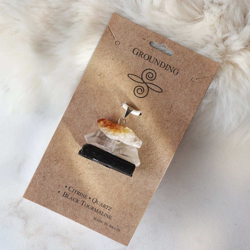 Intention Pendant for Grounding - Healing Crystals Jewelry - Nature's ...