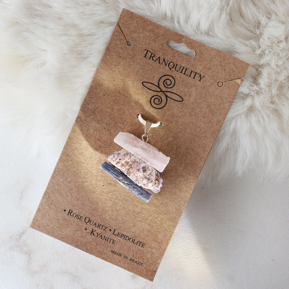 Intention Pendant for Tranquility - Crystal Jewelry - Nature's Artifacts